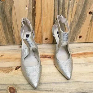 Jones New York | Shoes | Jones New York Gold Foil Metallic Stiletto ...